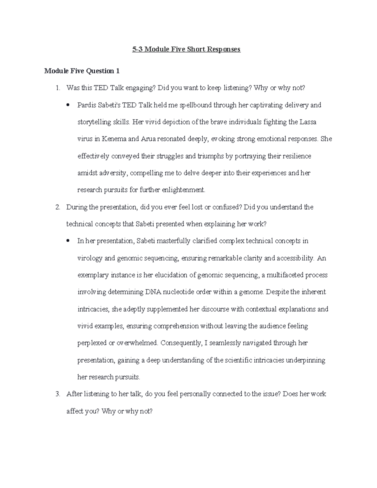 SCS-200 5-3 Module Five Short Responses - 5-3 Module Five Short ...