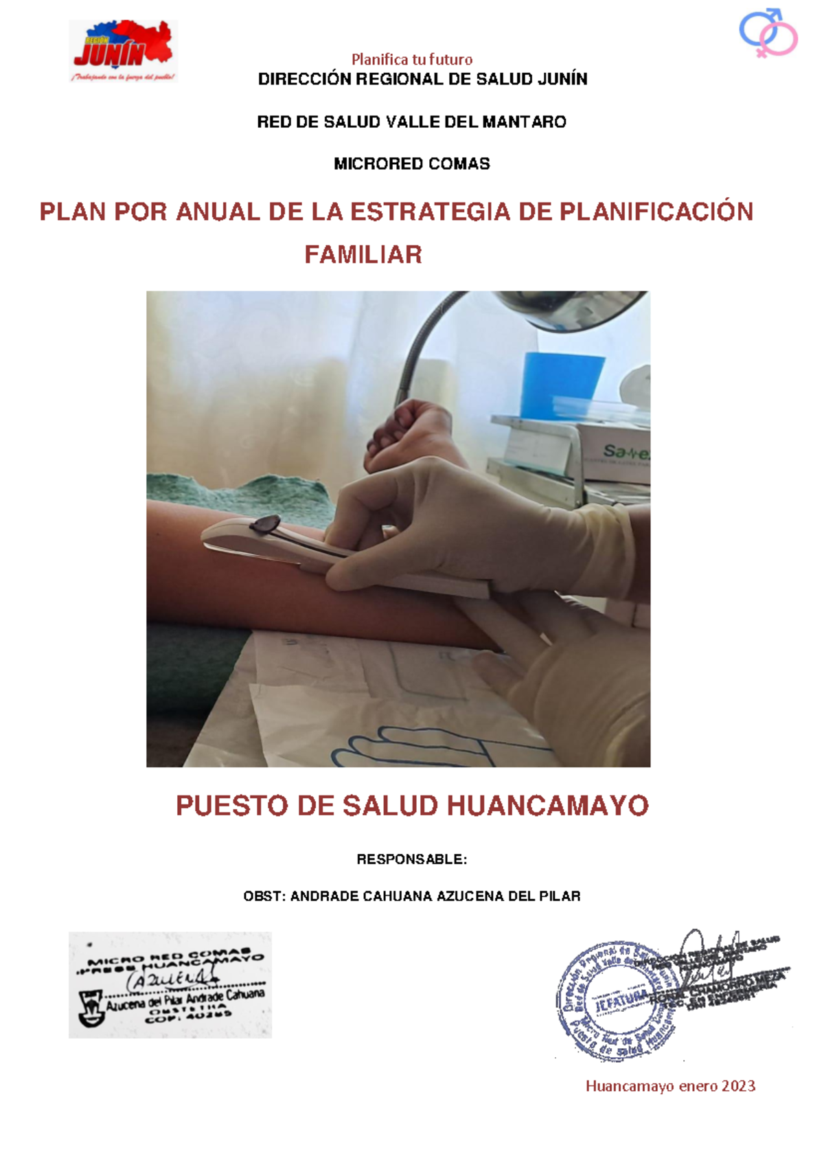 Estrategia PPFF Anual - DIRECCIÓN REGIONAL DE SALUD JUNÍN RED DE SALUD ...