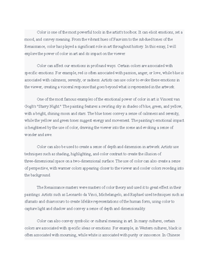 Art as a form of social commentary - Art has been a tool for ...