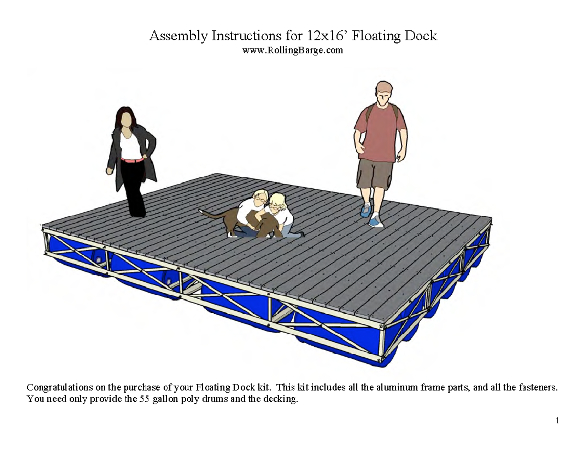 Partial floating dock kit instructions - Assembly Instructions for ...