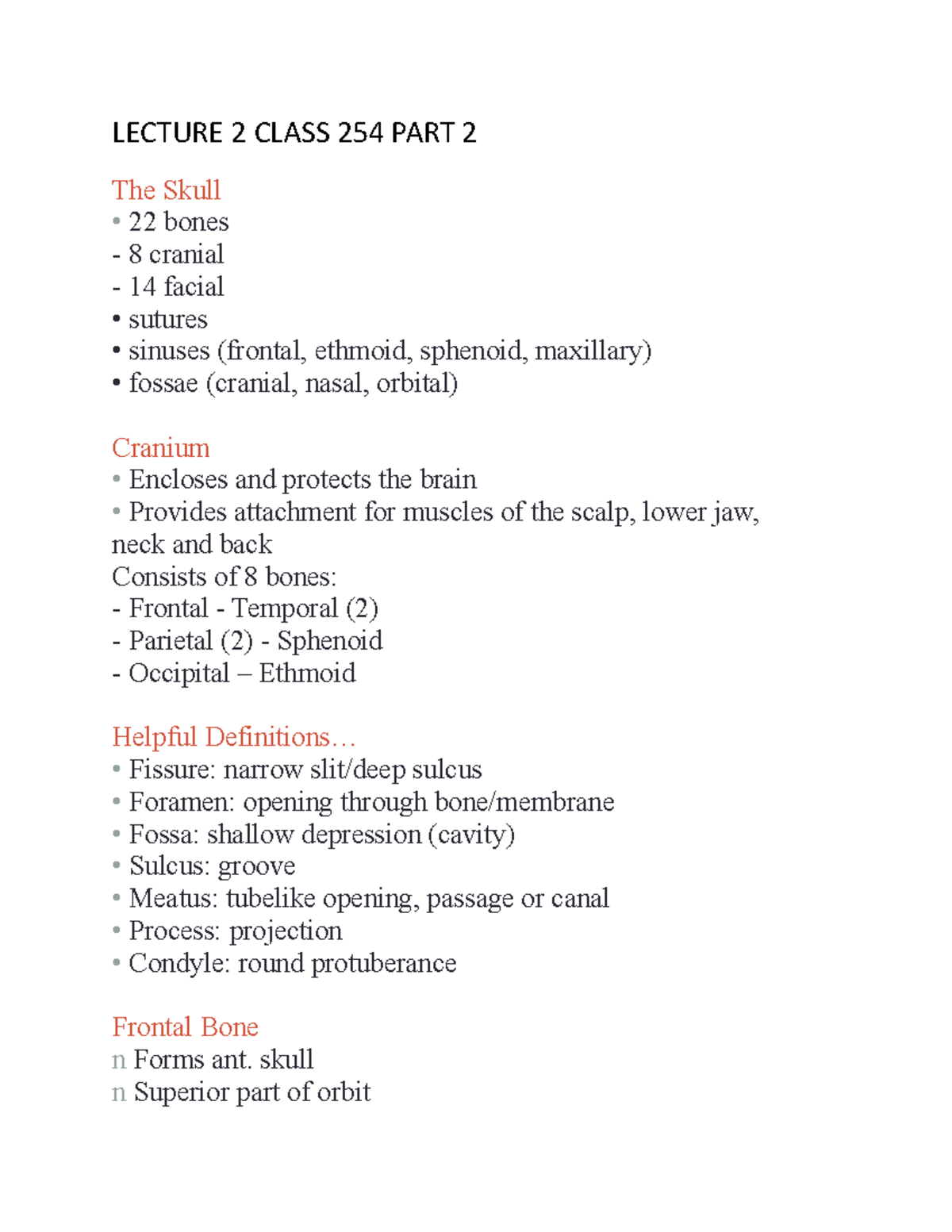 Lecture 2 Class 254 PART 2 - LECTURE 2 CLASS 254 PART 2 The Skull 22 ...