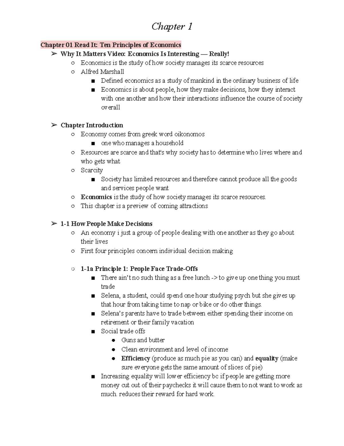 Chapter 01 Read It Ten Principles of Economics - Chapter 01 Read It ...