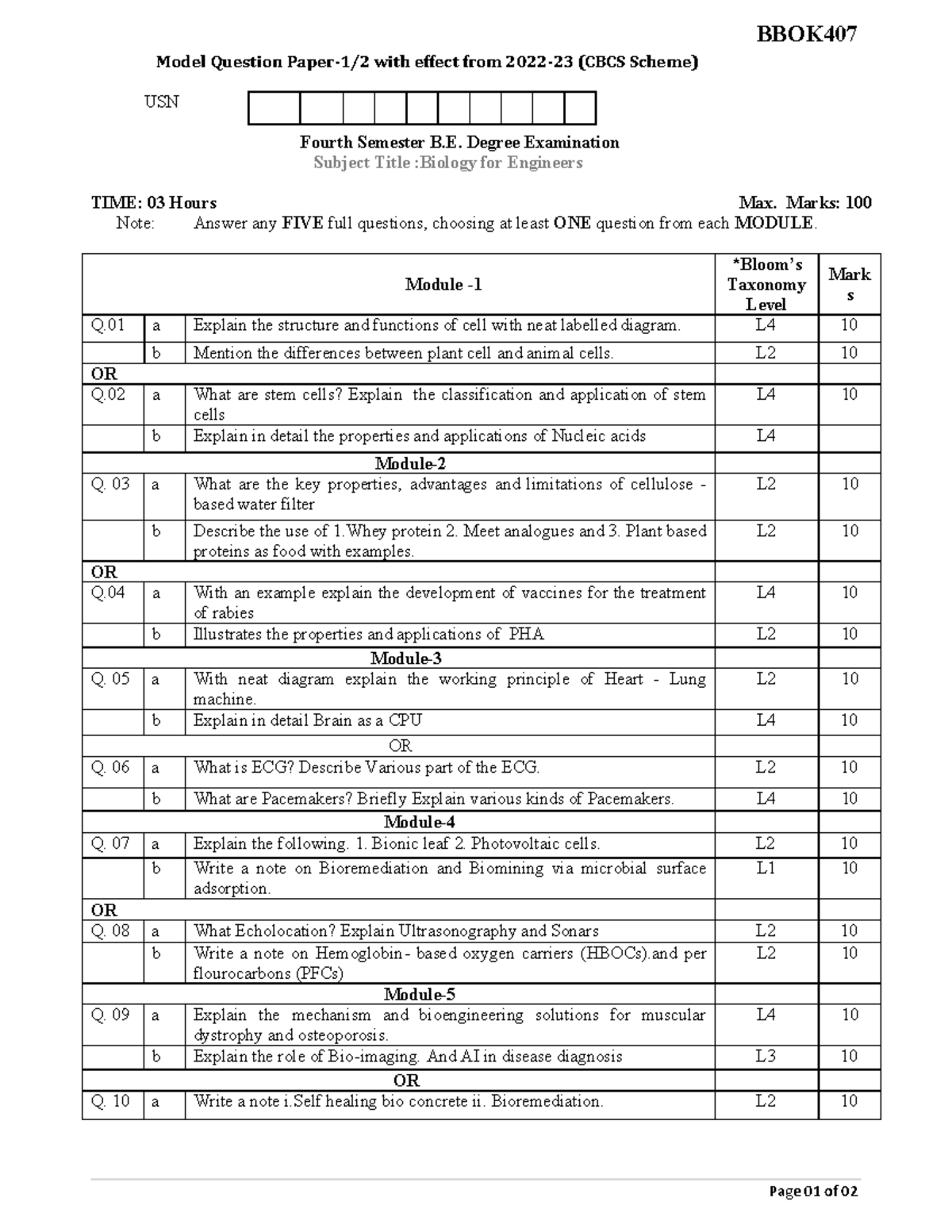 BBOK407 mqp - mqp - BBOK Page 01 of 02 Model Question Paper-1/2 with ...