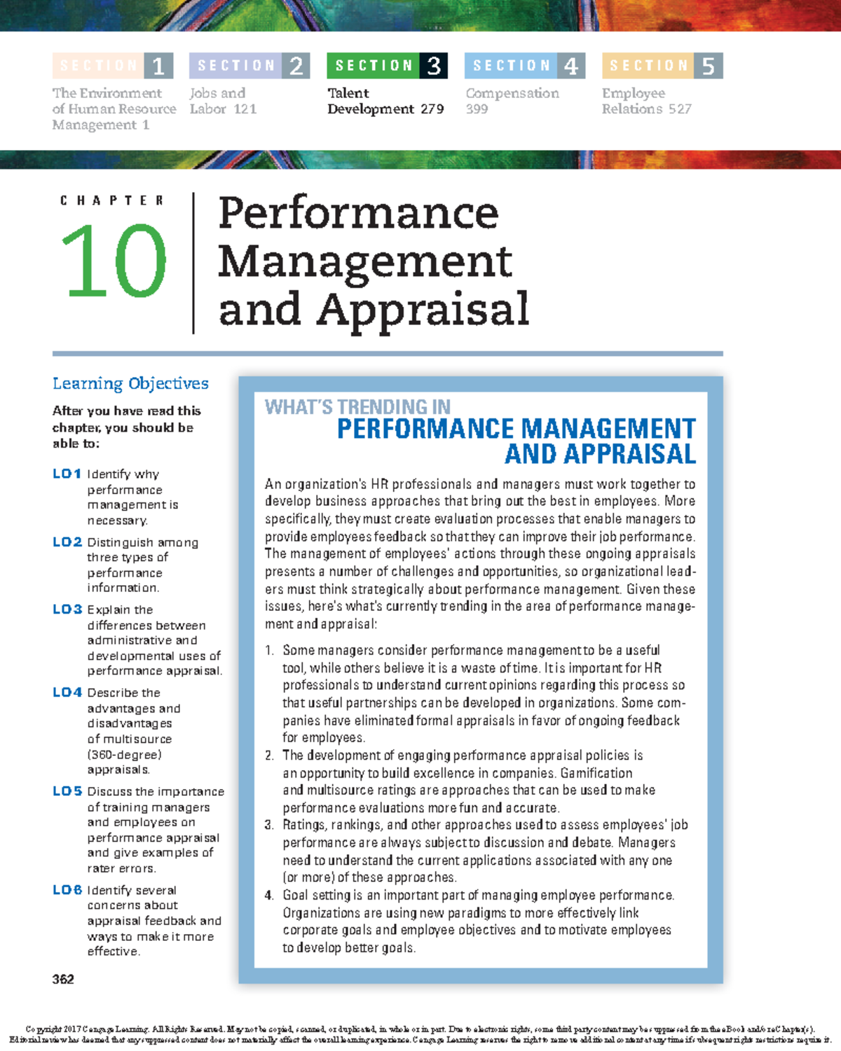Lesson 8 - Performance Management and Appraisal - 362 S E C T I O N 1 S ...