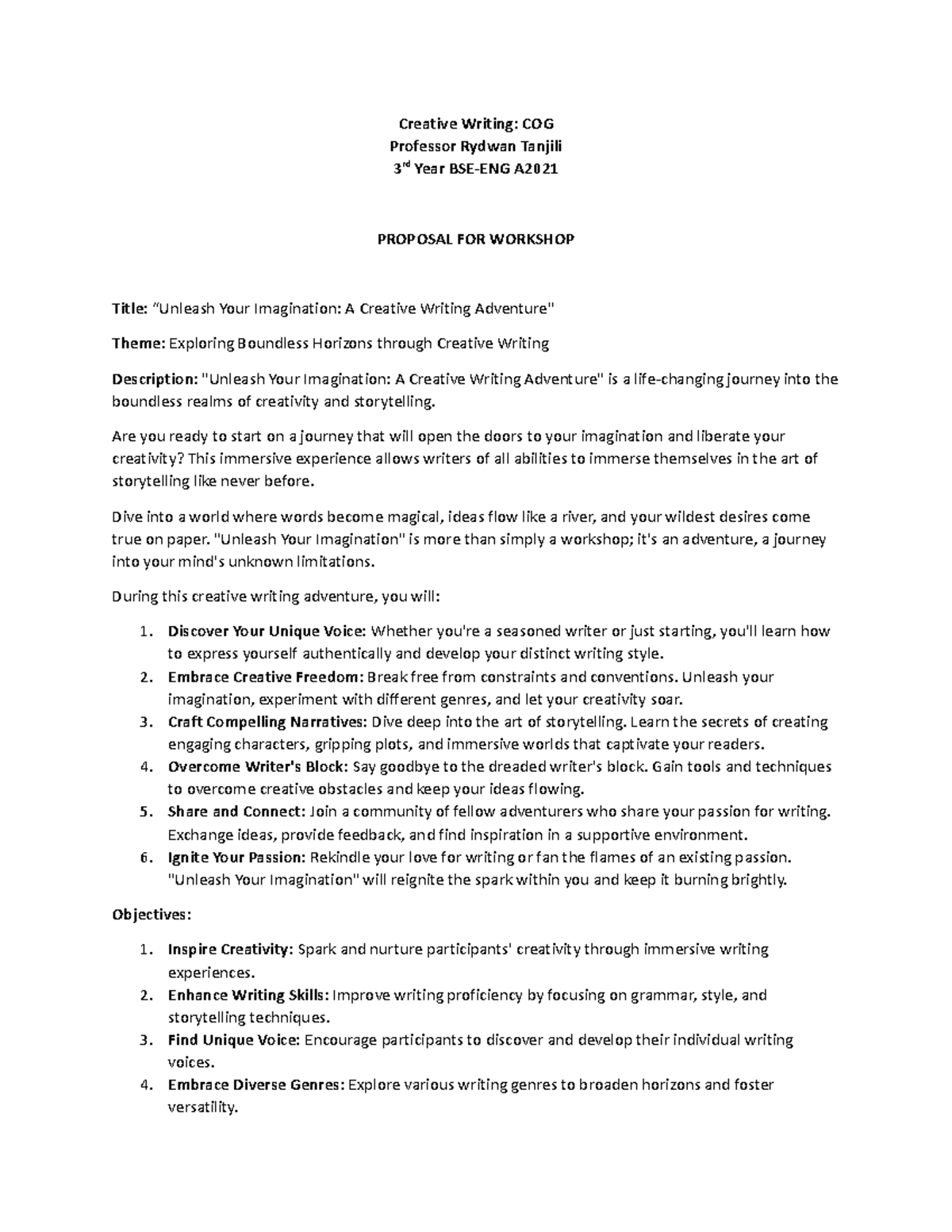 Creative-Writing-Proposal-A2021 - Creative Writing: COG Professor ...