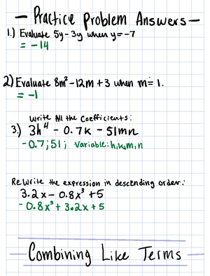 Expressions - Explaining Mathematical expression and practice problems ...