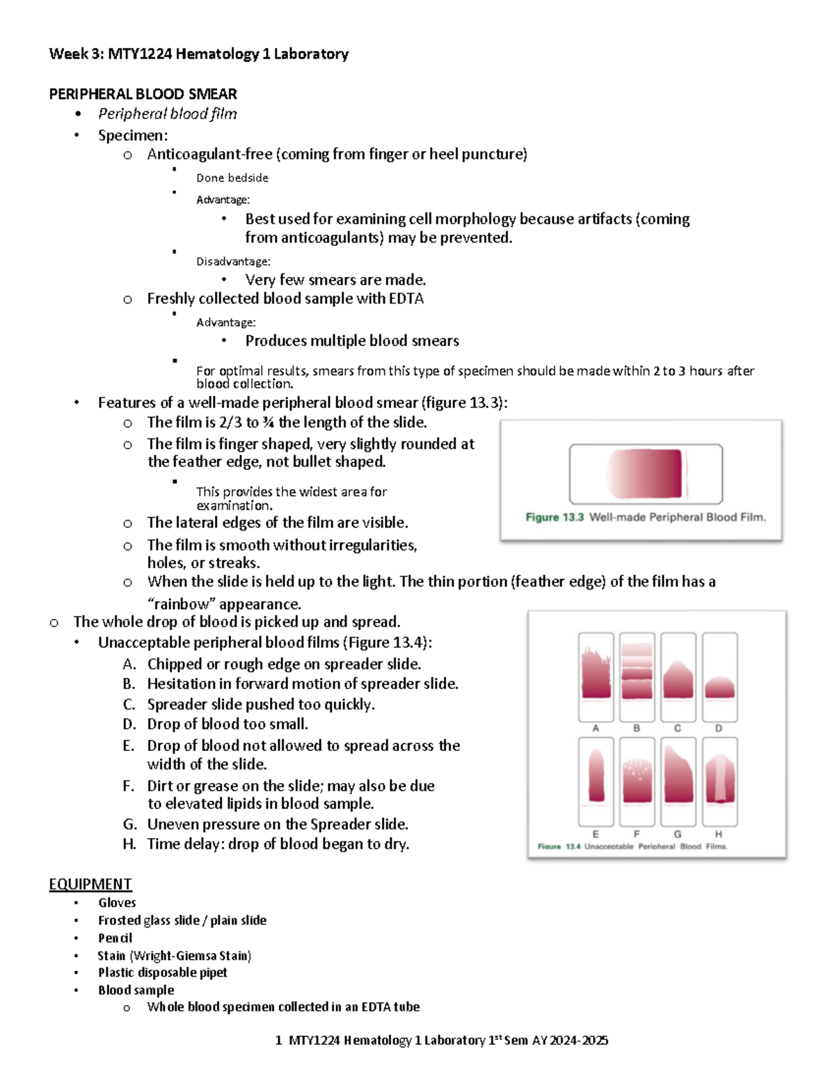 Week+3+Peripheral+Blood+Smear+v2 2 - Week 3: MTY1224 Hematology 1 ...