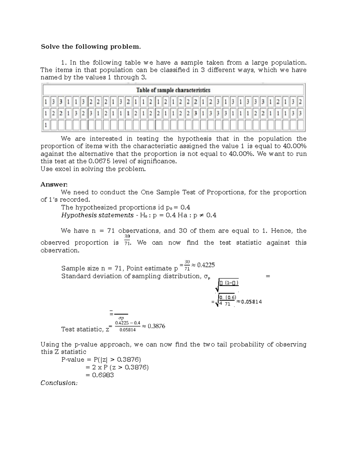 Assignmen 5 - its a practice activity - Solve the following problem. In ...