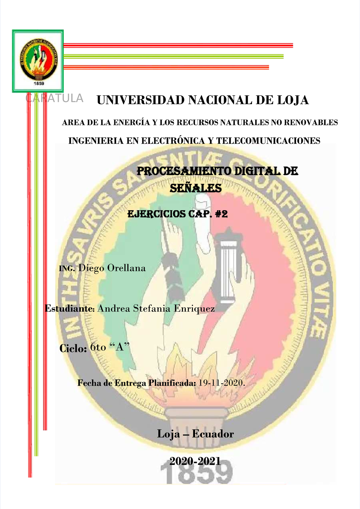 Pdf-tarea-1-cap-2-dsp compress - CARATULACARATULA UNIVERSIDAD NACIONAL DE LOJAUNIVERSIDAD ...