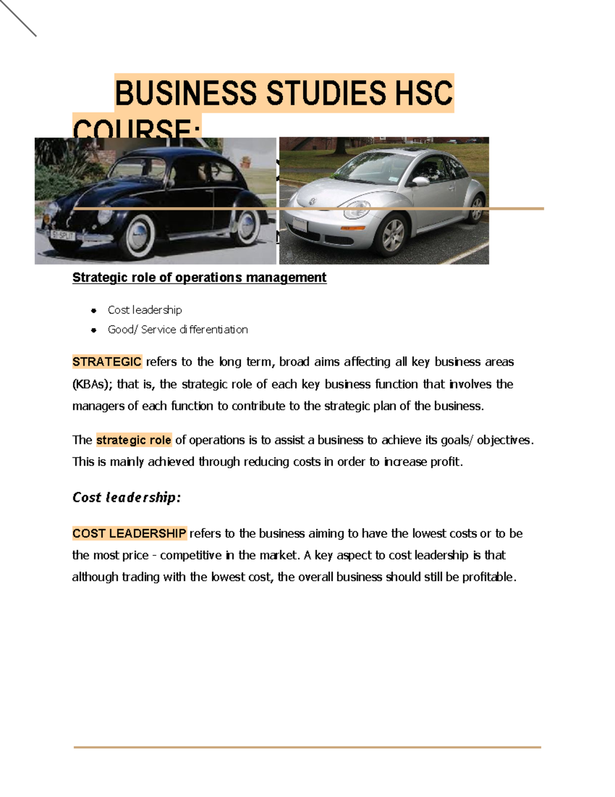 Business-studies-notes - BUSINESS STUDIES HSC COURSE: TOPIC ONE ...