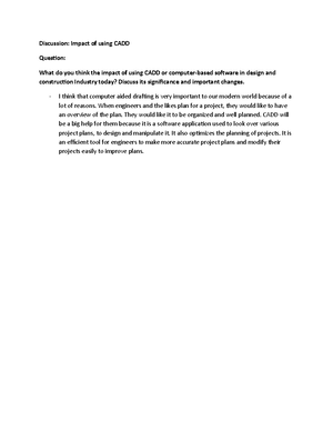 Basic Autocadd Commands - Computer-Aided Drafting - TIP - Studocu