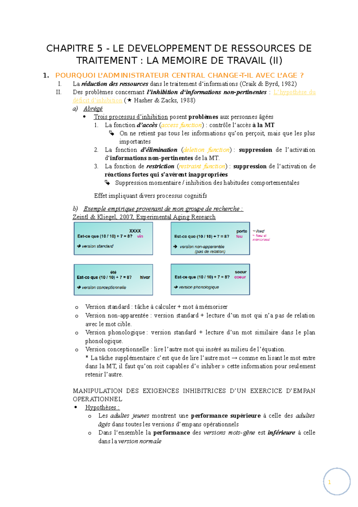 Chapitre 5 - LE DEV DES Ressources DE Traitement. MT (II) - CHAPITRE 5 - LE DEVELOPPEMENT DE ...
