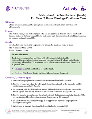 A Beautiful Mind Worksheet - HSP3M – Movie Worksheet ANSWERS: A ...
