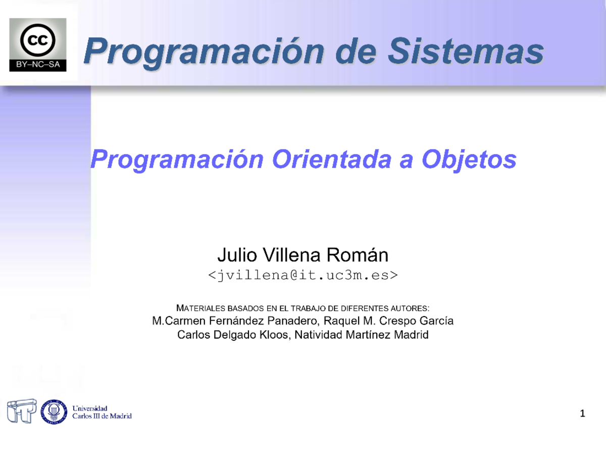 Programacion Orienta a Objetos - Programación - Implementa la clase , que tiene tres atributos ...
