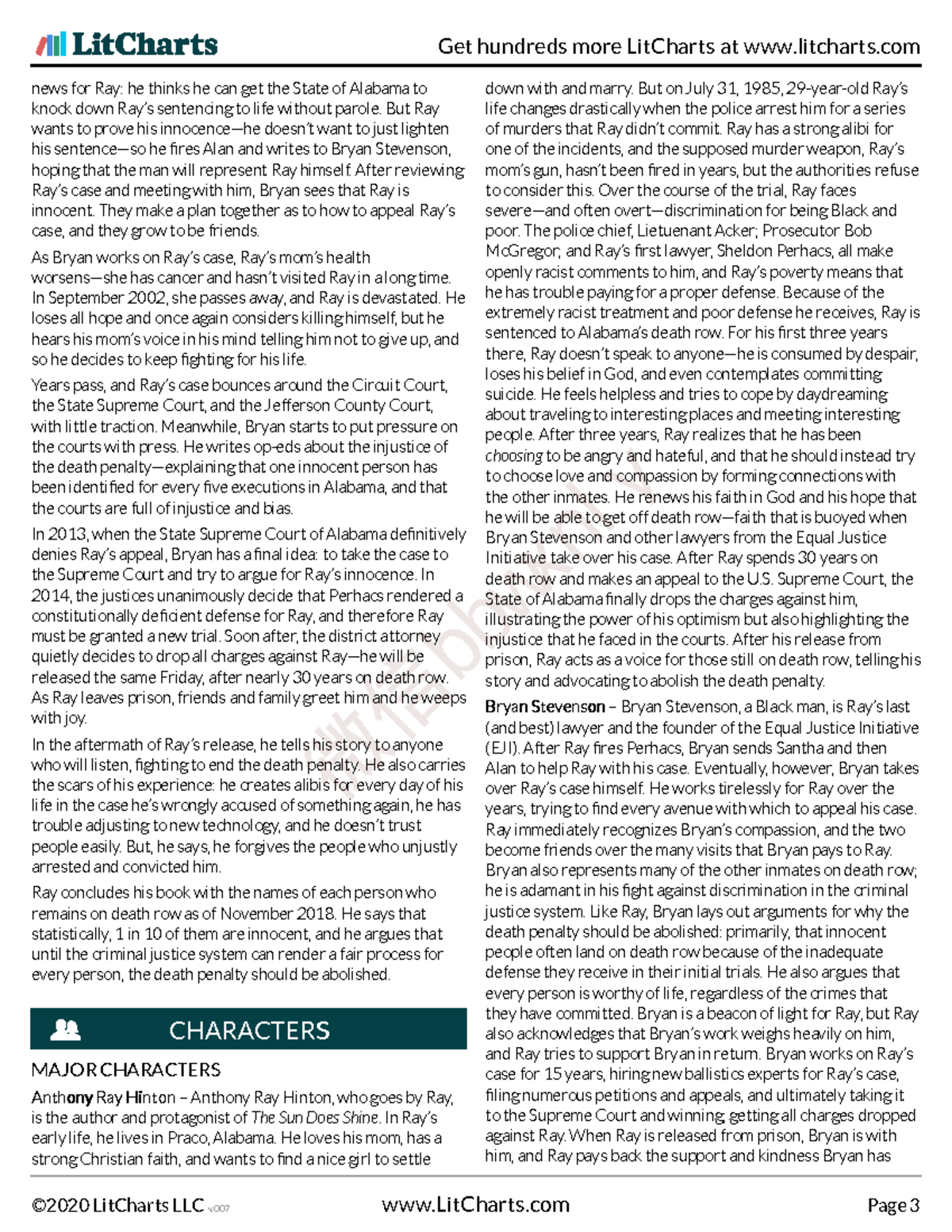 The-Sun-Does-Shine-Lit Chart 3 - news for Ray: he thinks he can get the ...