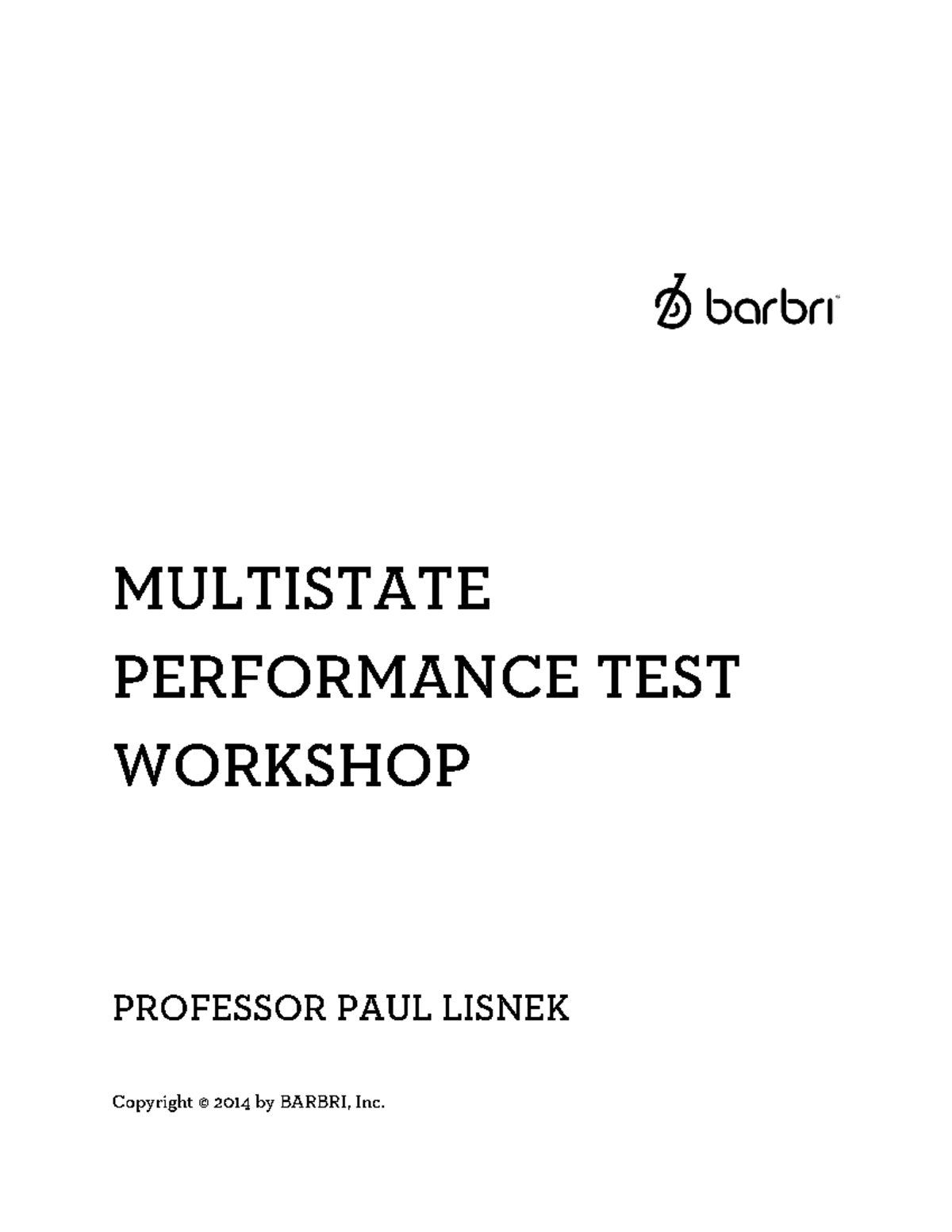 MPT Workshop Handout - NY Bar exam Practice - MULTISTATE PERFORMANCE ...