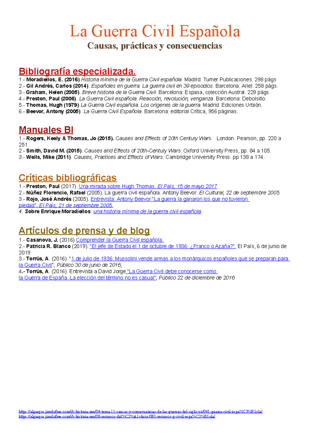 01. Causas Profundas de la Guerra Civil española - La Guerra Civil ...