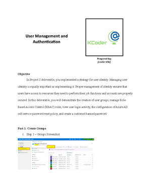 Project 1 - Comprehensive Cloud Plan Kevin Woods - Comprehensive Cloud ...