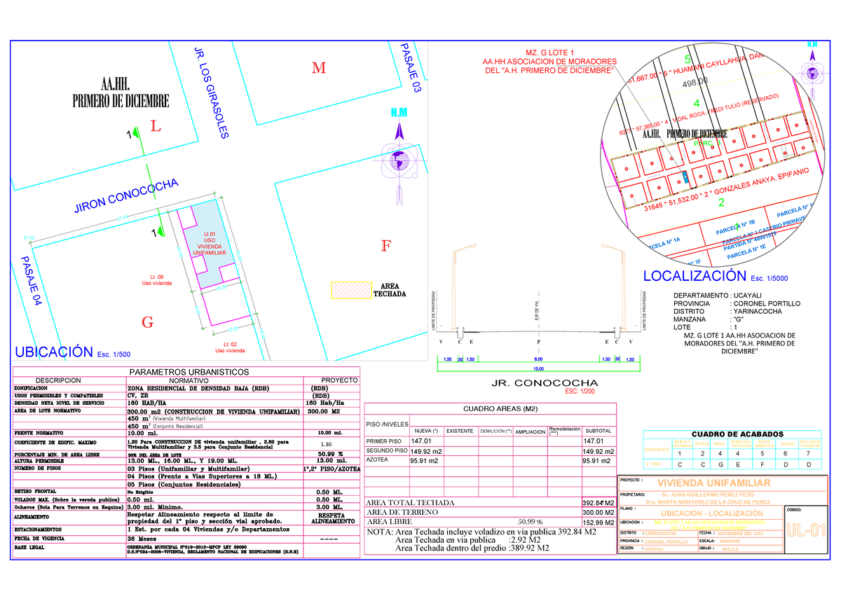 ZIbal Ubi - Resumen matemática basica - JIRON CONOCOCHA G Lt. 02 Uso vivienda Lt. 09 Uso ...