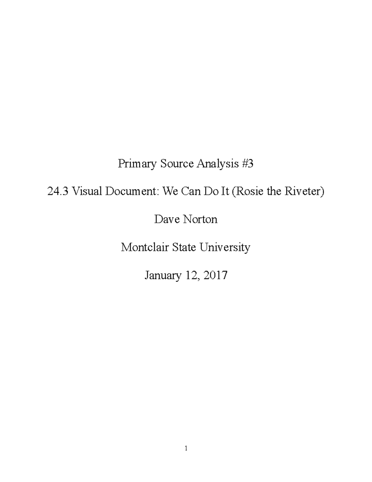 HIST 108 01 - Primary Source Analysis 3 - Primary Source Analysis 24 ...