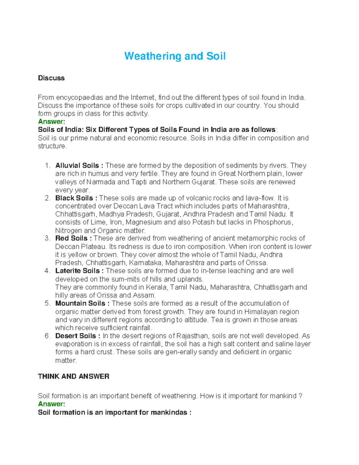 Weathering And Soil Notes Ncertbooksolutions Weathering And Soil weathering-and-soil-notes-ncertbooksolutions-weathering-and-soil