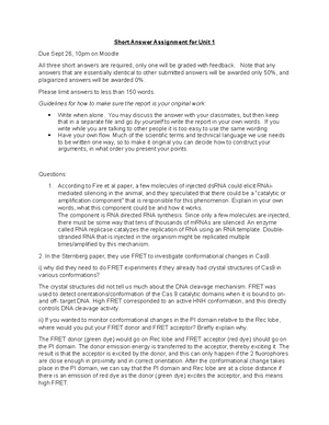Unit 4 Problem Set - Unit 4 Problem Set (Answers at the end) Multiple ...