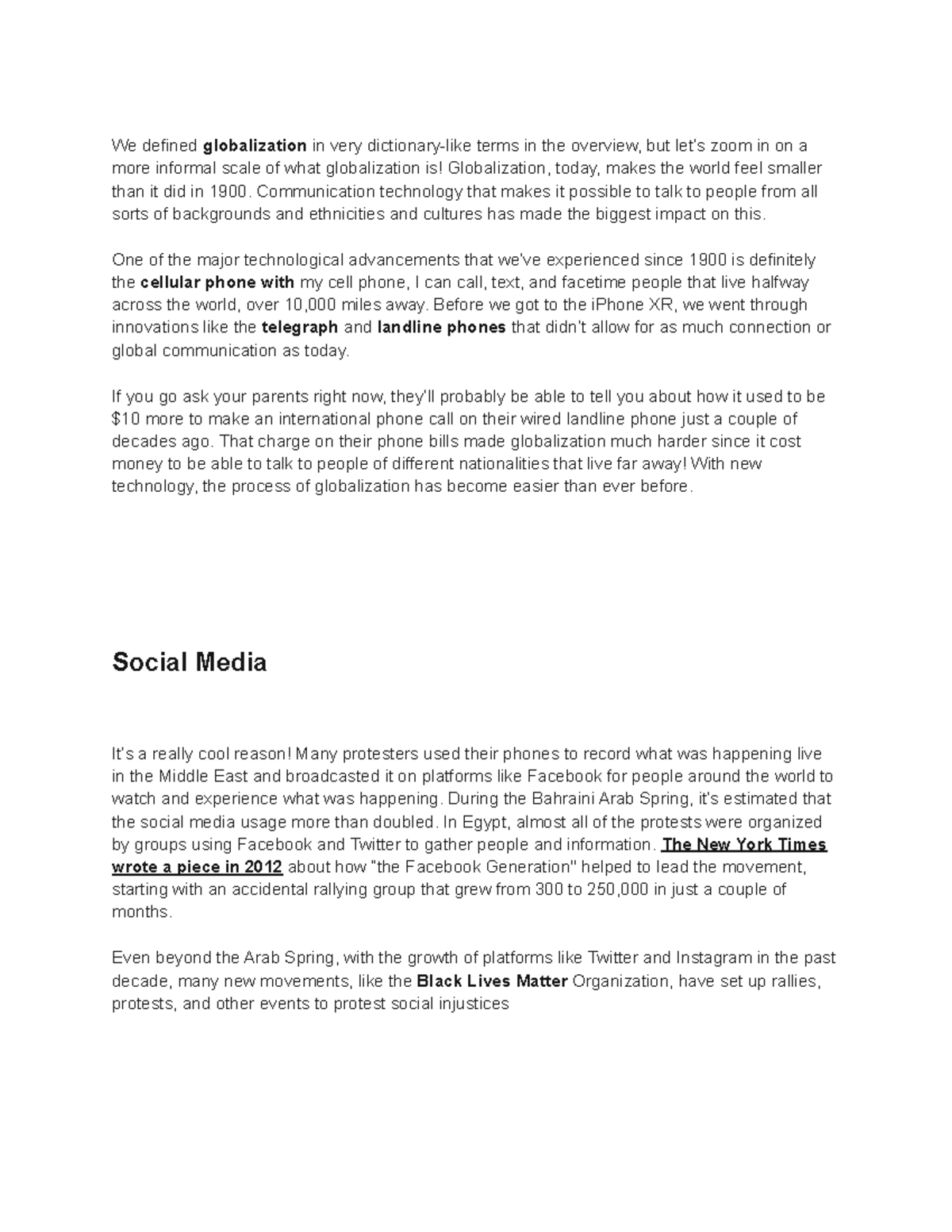 Unit 9 APWH notes - We defined globalization in very dictionary-like ...