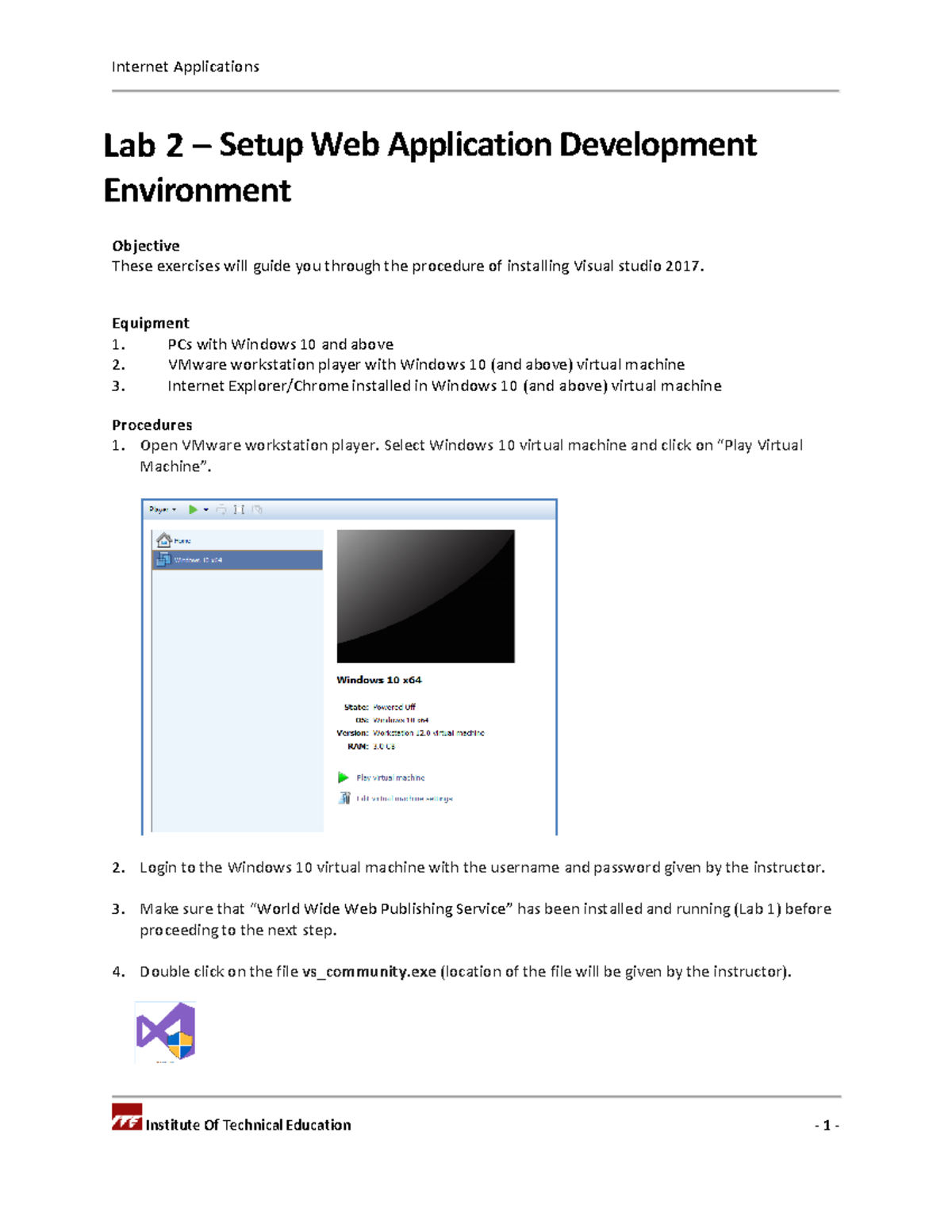Lab 2 - Setup web application development environment - Lab 2 – Setup ...