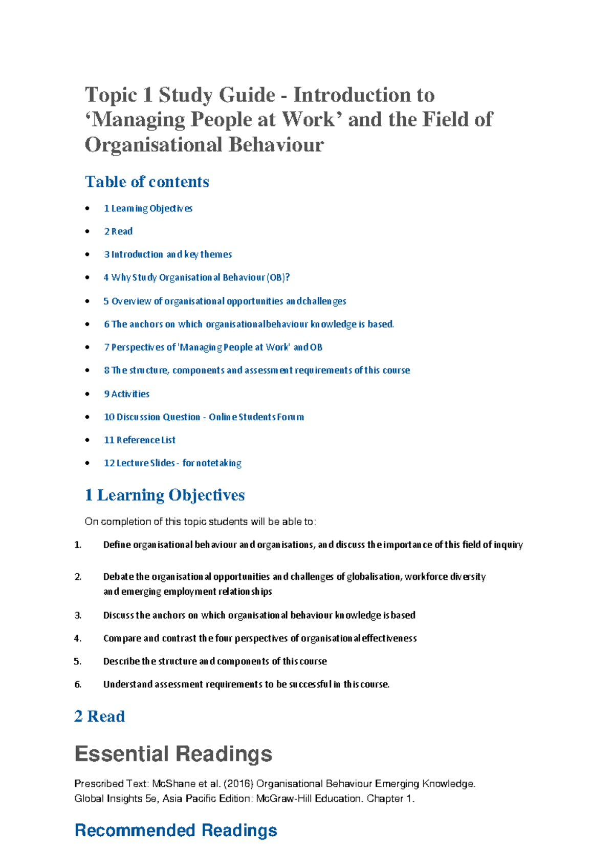 Topic 1 Study Guide 2018 - Warning: TT: undefined function: 32 Topic 1 ...