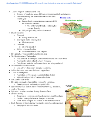 Exam 1 - exam 1 notes - Lecture 2 Are there more natural disasters ...