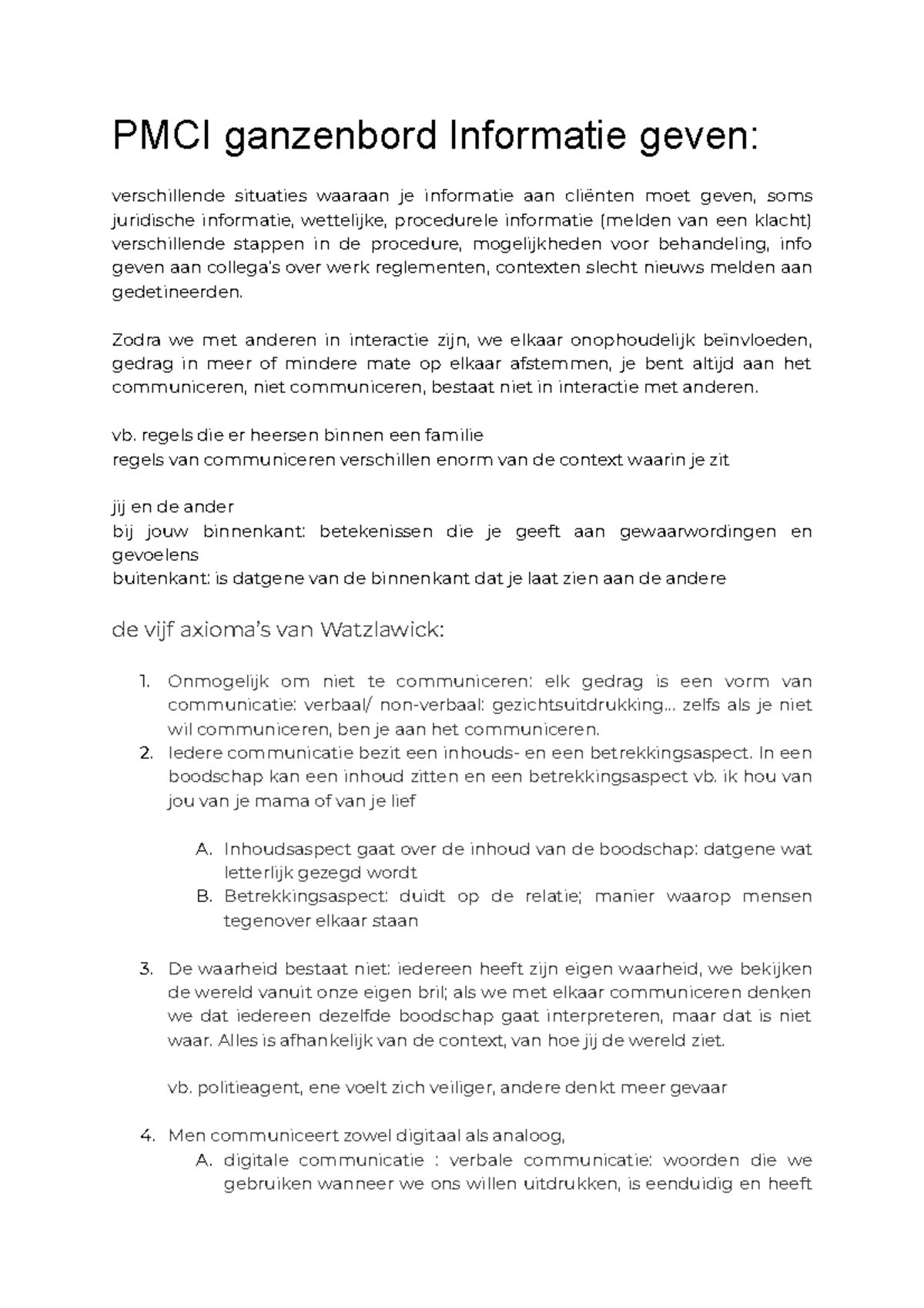 PMCI Ganzenbord informatie geven - PMCI ganzenbord Informatie geven ...