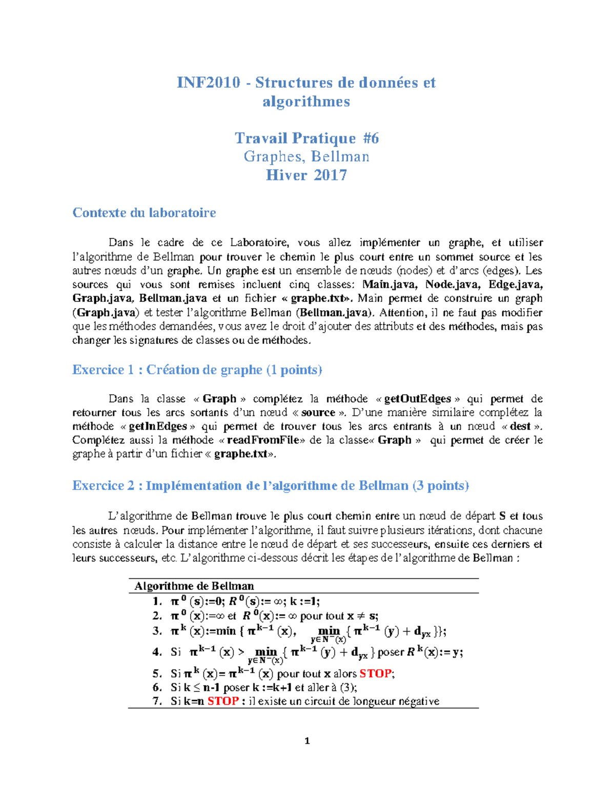 Lab6 - TP corrigé avec bonne note - INF2010 - Structures de données et algorithmes Travail ...