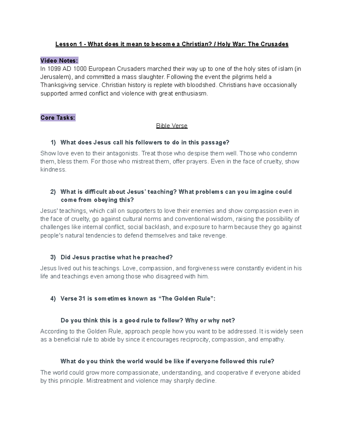 Bible Studies 24' - A+ work - Lesson 1 - What does it mean to become a ...