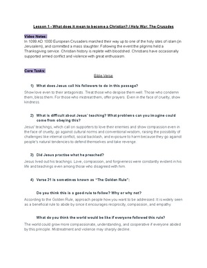 Bible Studies 24' - A+ work - Lesson 3 - Image Of God Video Notes: The ...