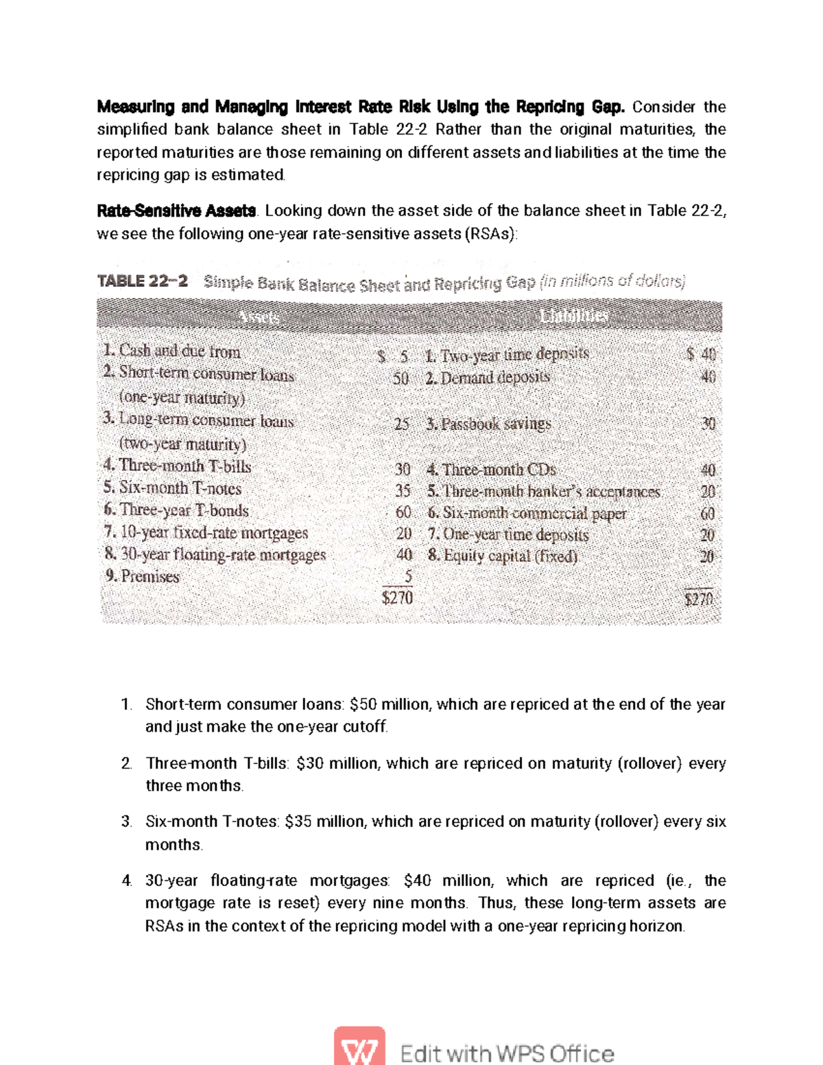 Rate-Sensitive Assets - Measuring and Managing Interest Rate Risk Using ...