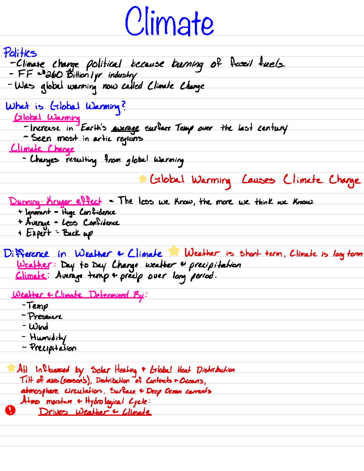 Climate Lecture Notes - Climate Politics Climate ####### change ...