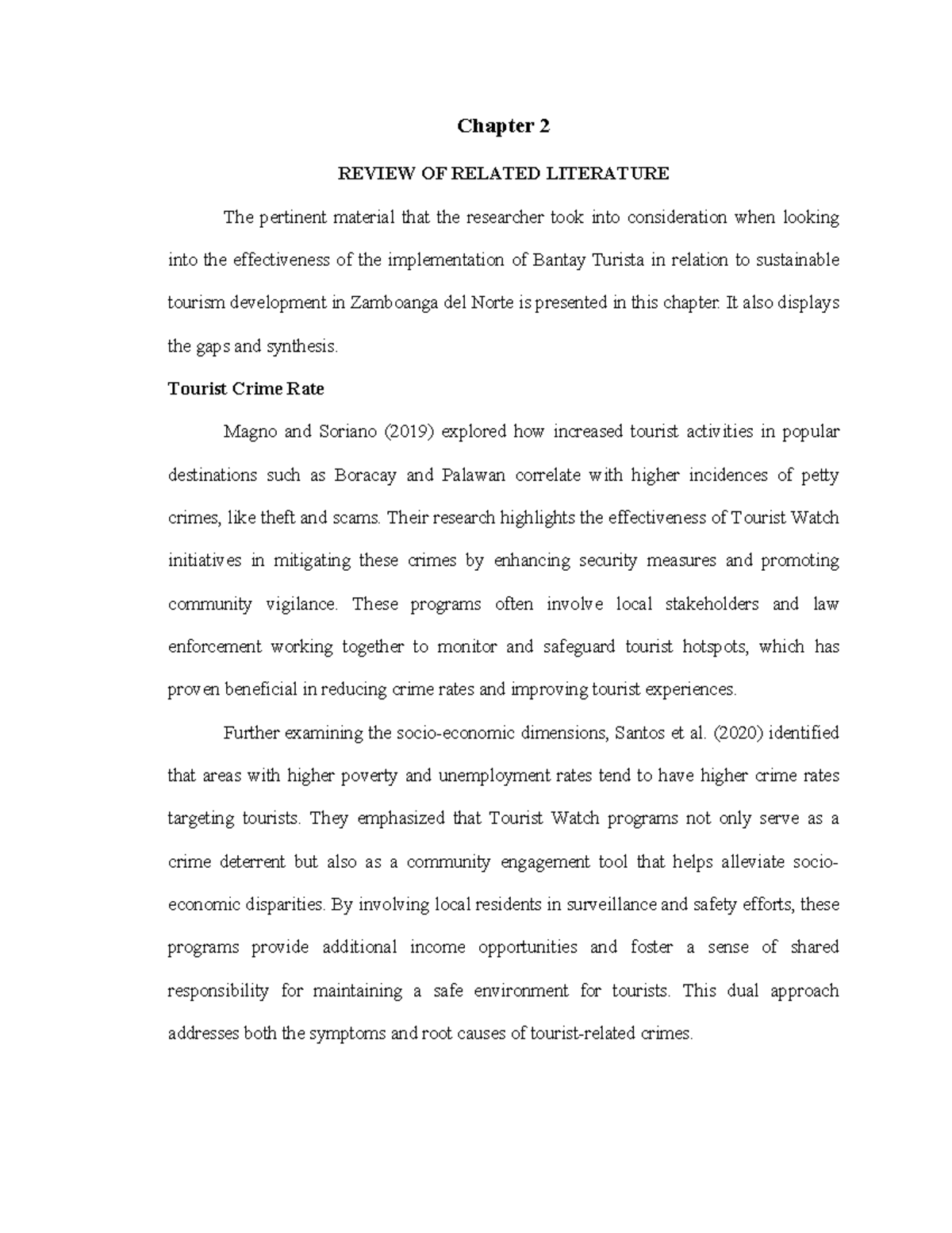 Chapter 2 - Sample of RRL - Chapter 2 REVIEW OF RELATED LITERATURE The ...