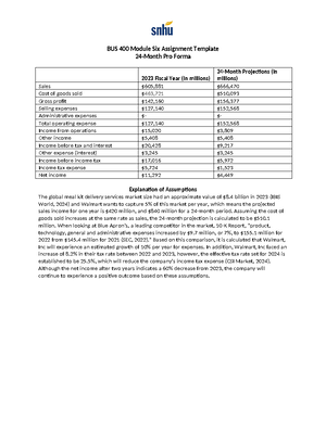 ACC 318 Module Six Assignment Template Got a 100 - ACC 318 Module Six ...
