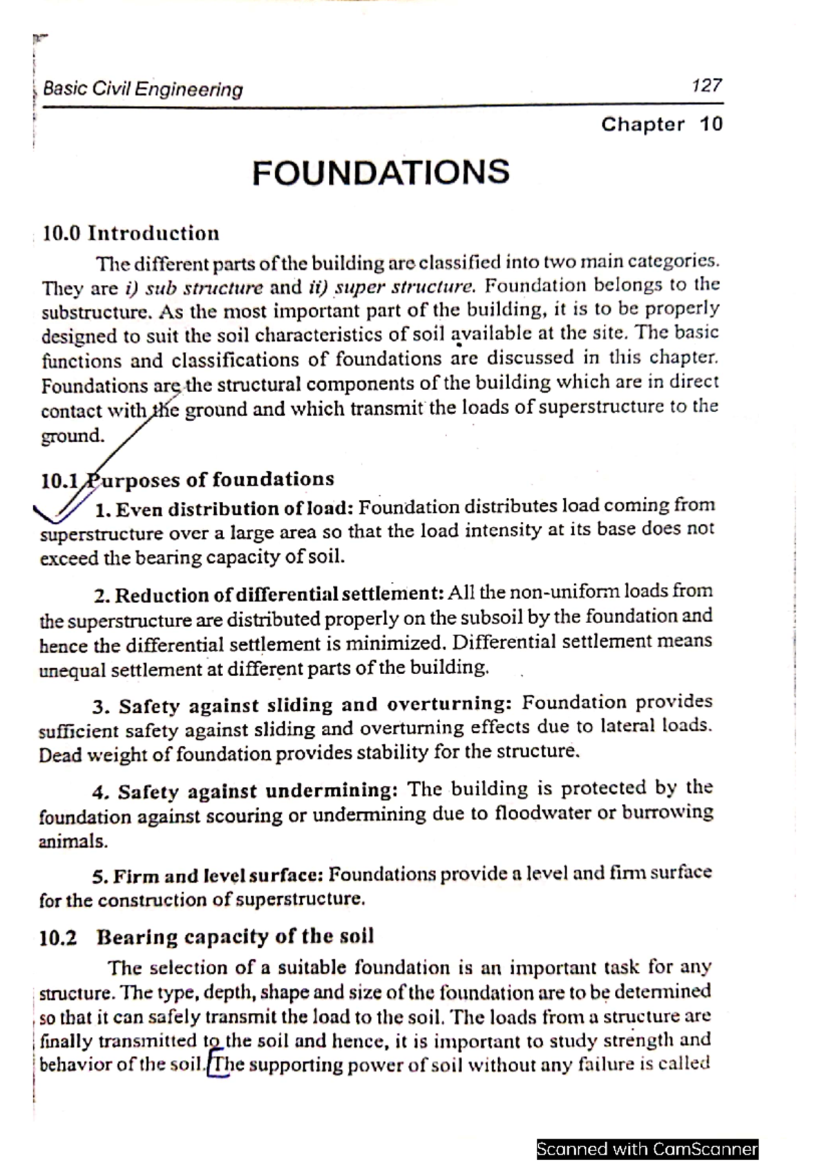 Foundations - Basics of Civil Engineering - Studocu