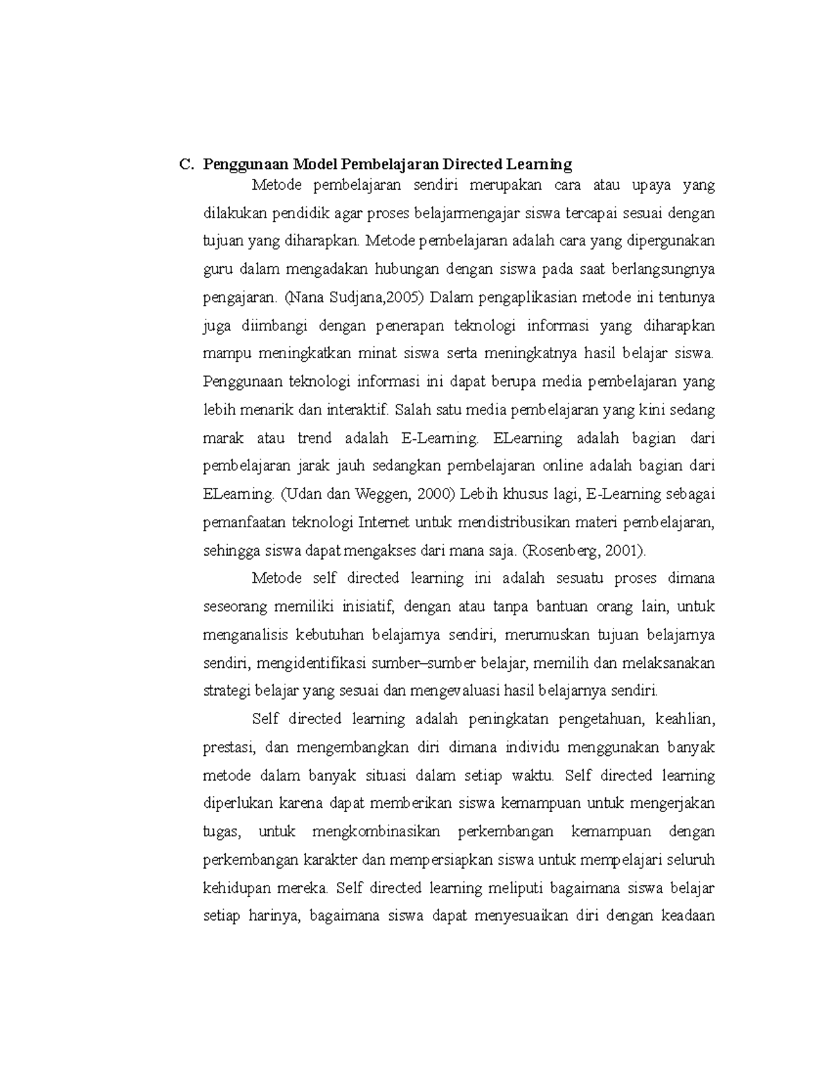 Penggunaan Model Pembelajaran Directed Learning - C. Penggunaan Model ...