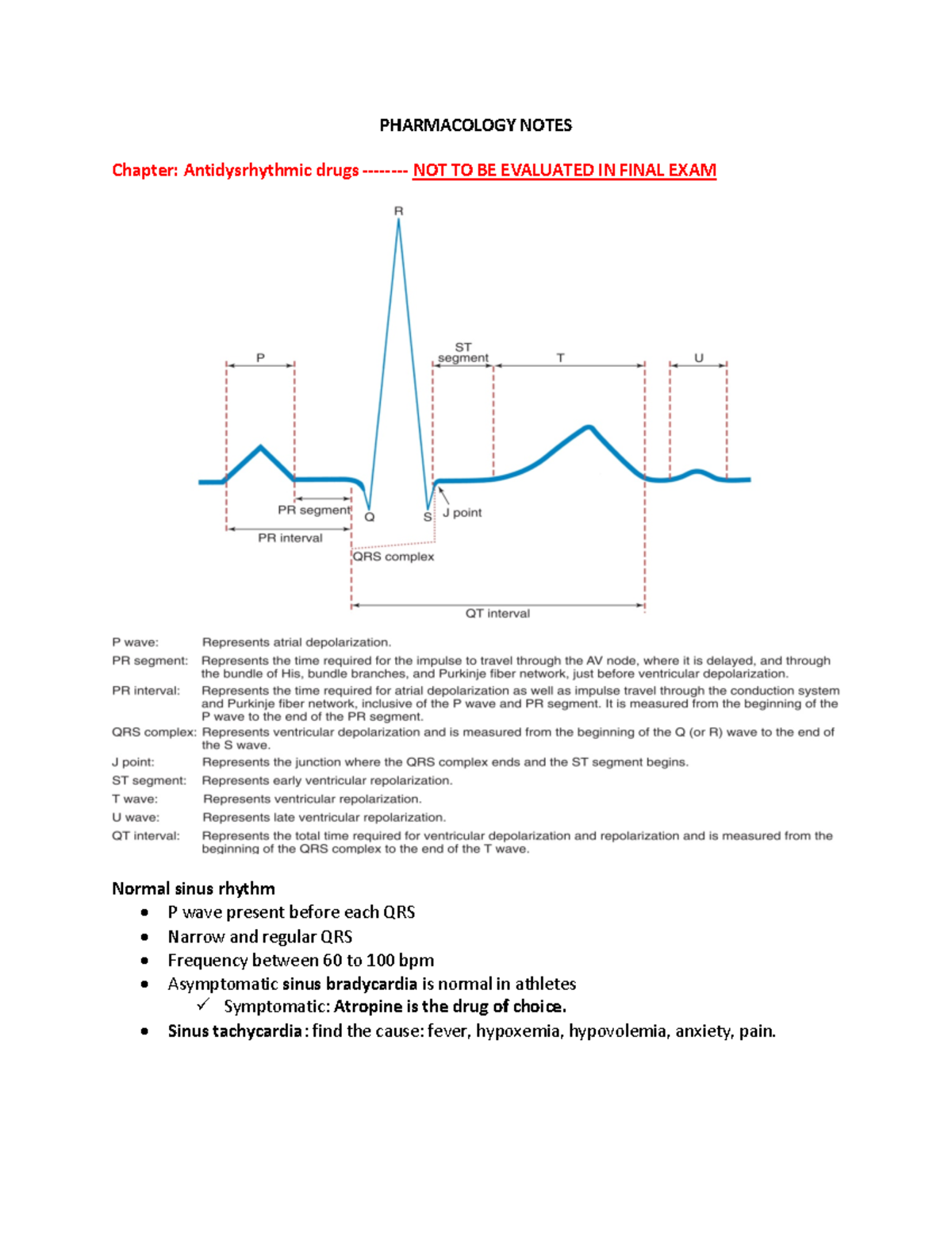 Pharmacology Notes - Summary of the most important drugs and MOA for ...