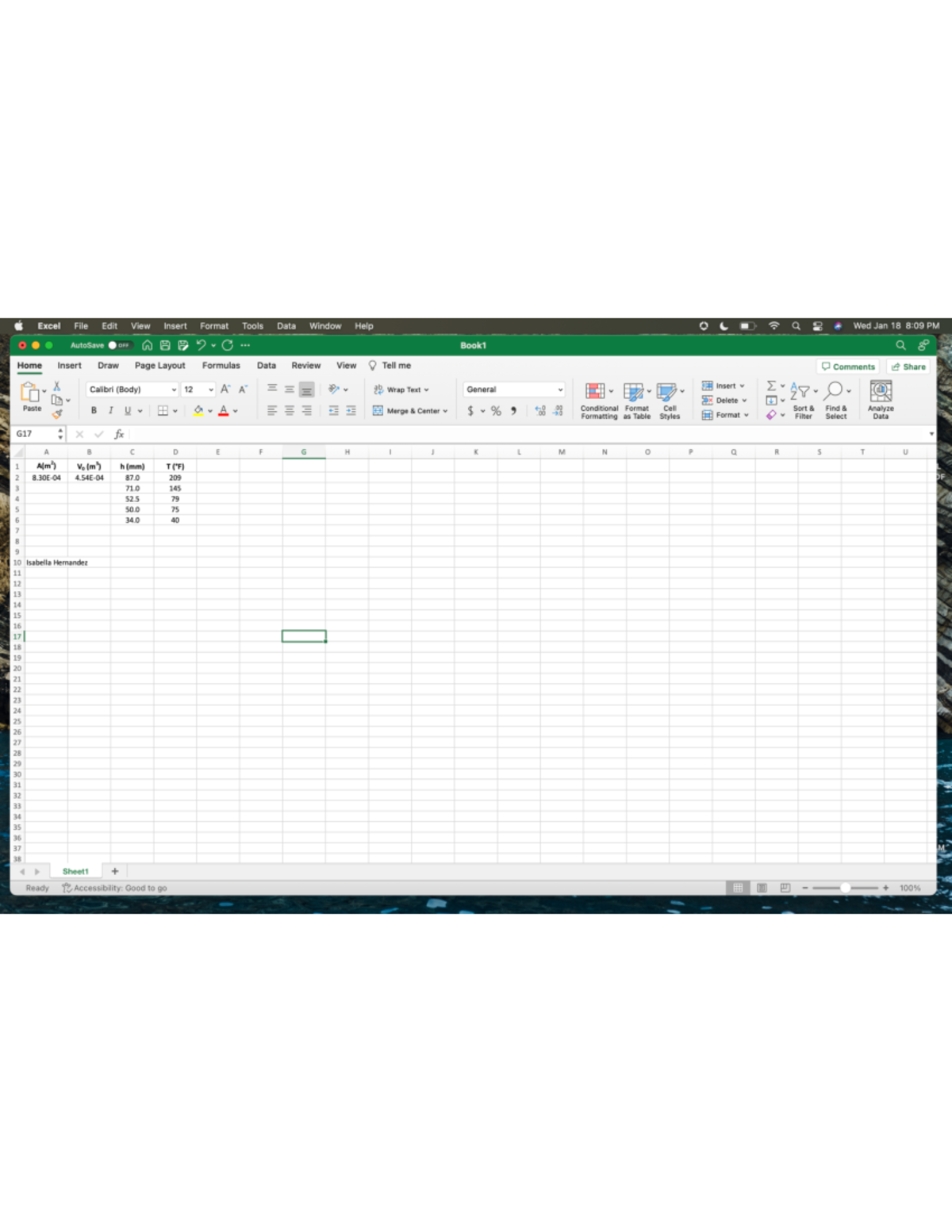 Excel Lab - First assignment - CHEM 1300 - Studocu