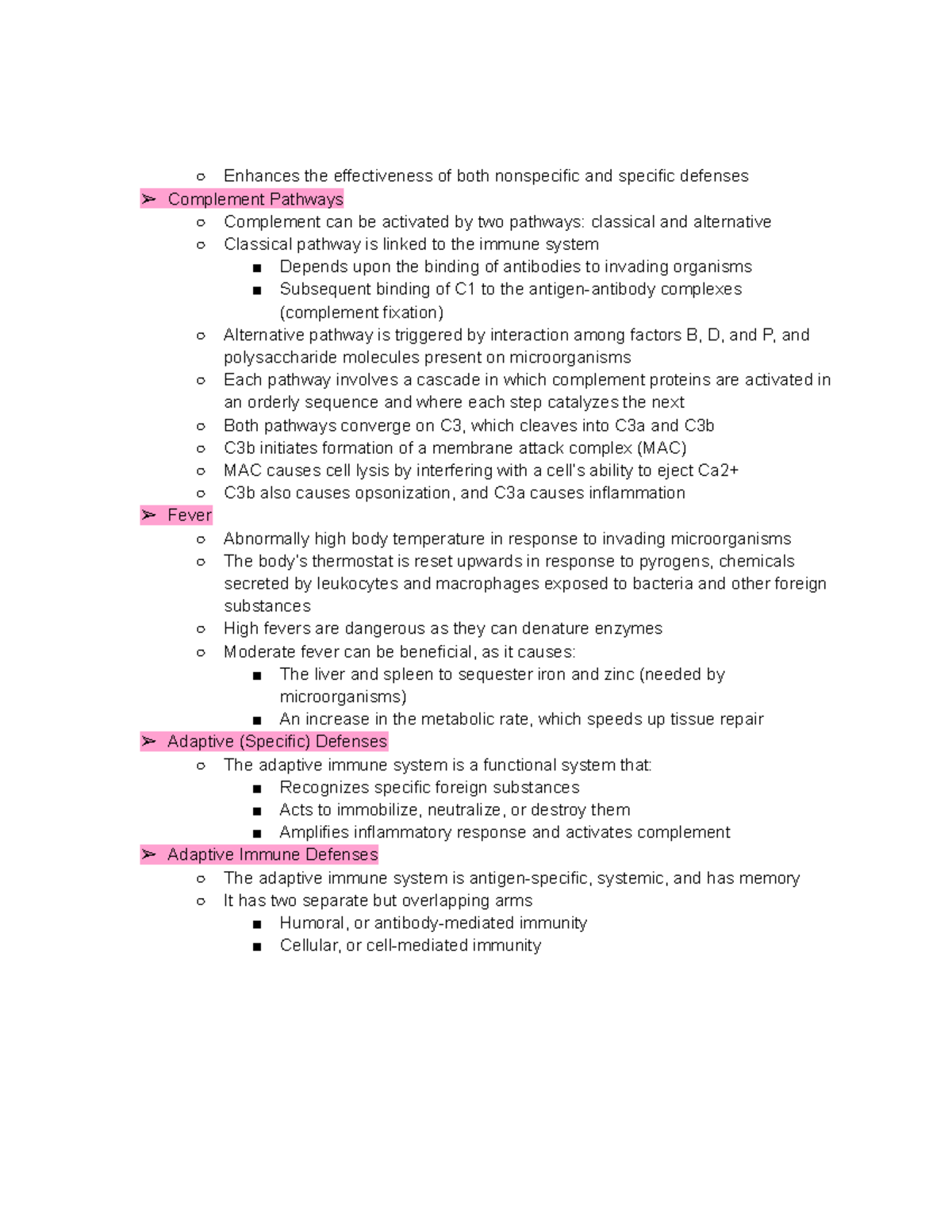 The Immune System: Innate and Adaptive Body Defenses - Enhances the ...