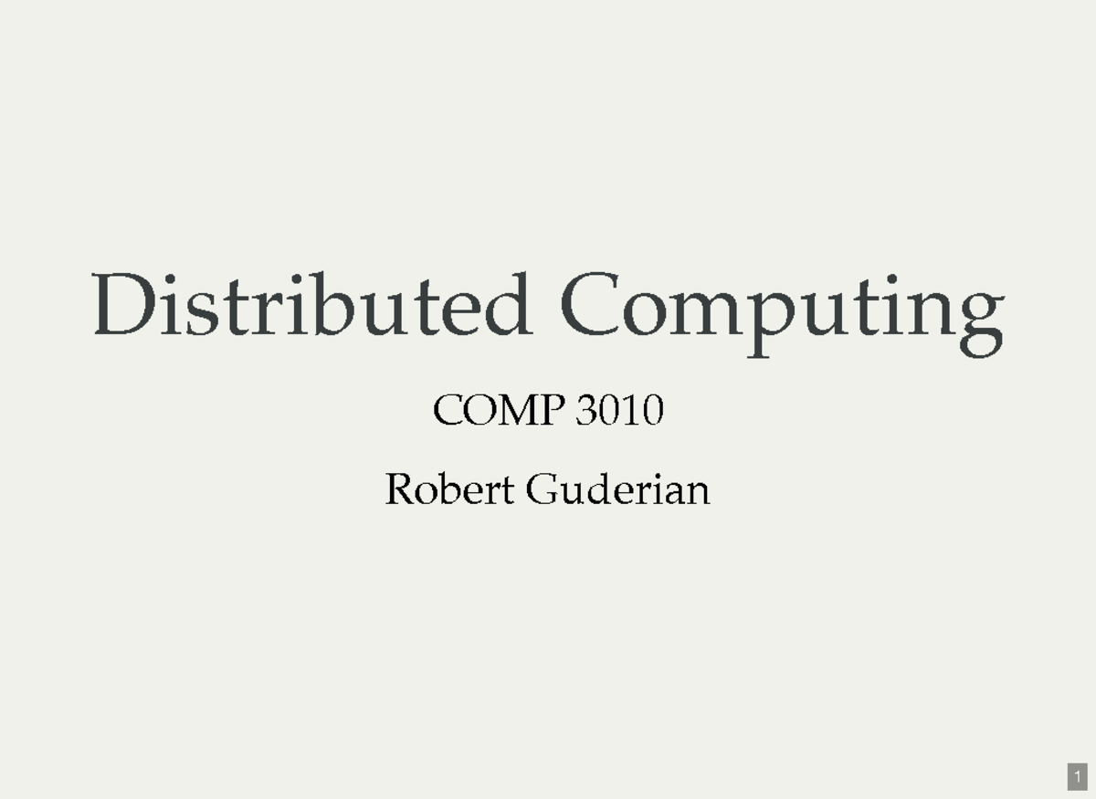 1 Consensus Lecture Slides On Consensus Distributed Computingdistributed Computing Comp
