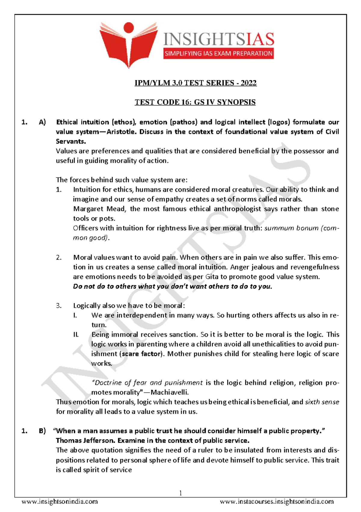 IPM-3-0-Test-Series-2022-Test - 16 (Essential Test)-Synopsis - 1 IPM ...