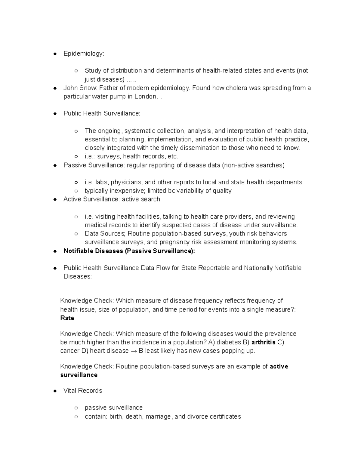 Epidemiology - Epidemiology: Study of distribution and determinants of ...