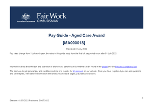 Social community home care and disability services industry award ...