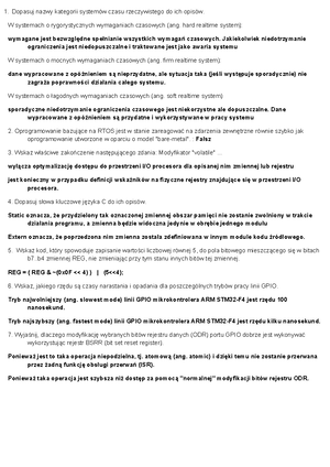 Systemy-wbudowane-pytania - Systemy wbudowane - Systemy wbudowane ...