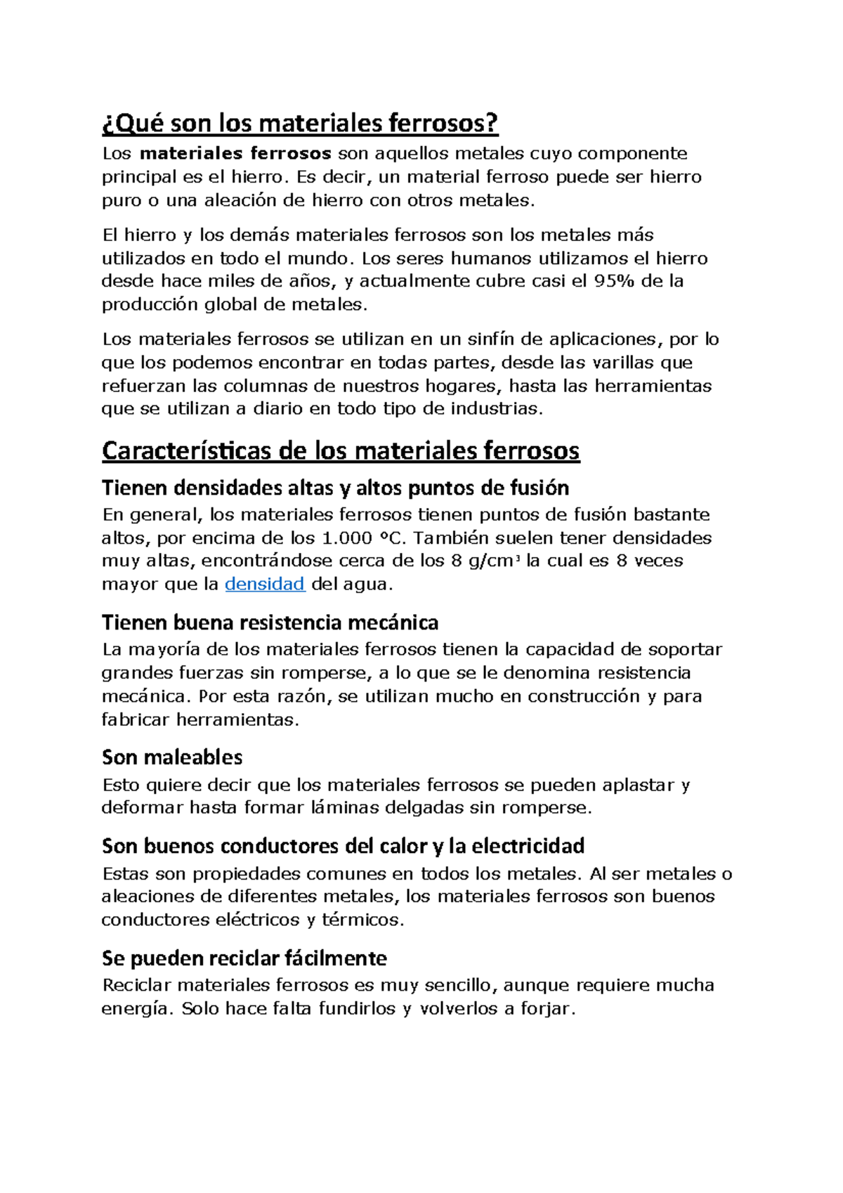 Composiciones de hierro - ¿Qué son los materiales ferrosos? Los ...