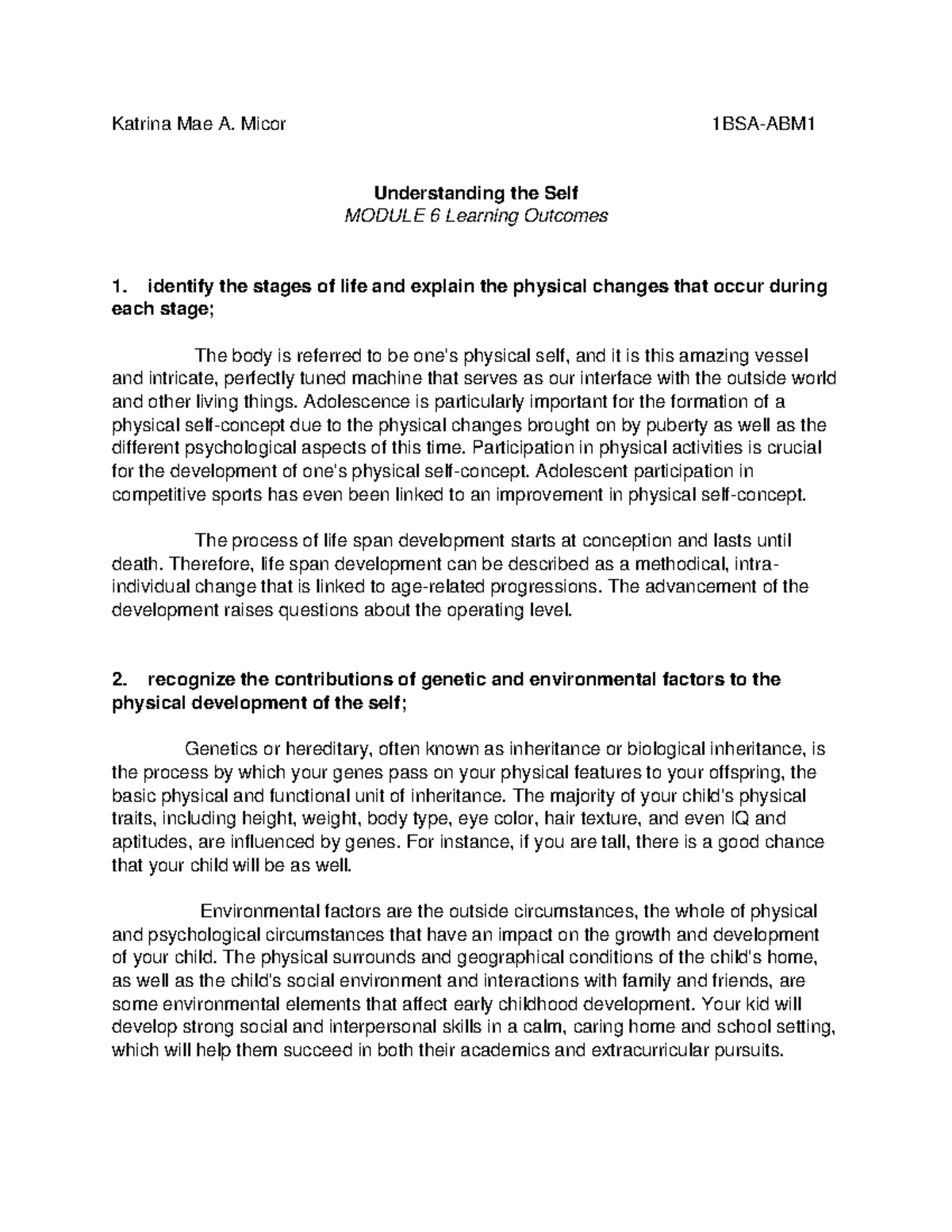 Gecuts M6 Learning Outcomes - Katrina Mae A. Micor 1BSA-ABM ...